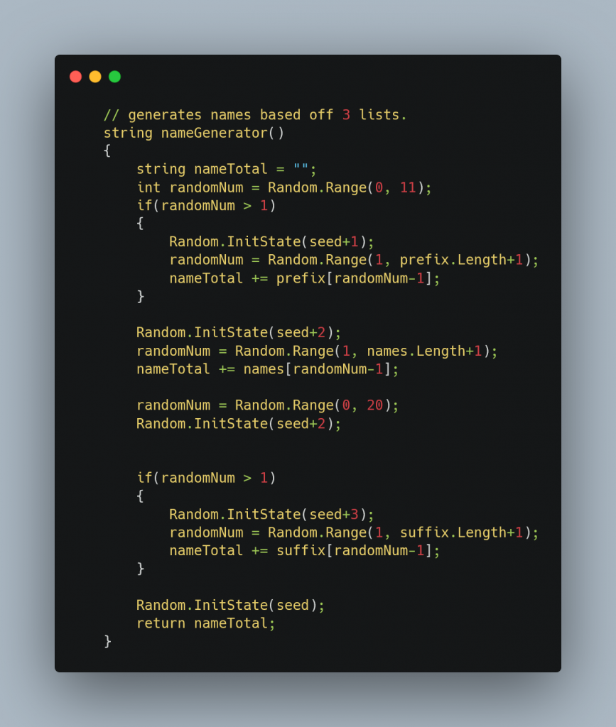 Devlog 1: Understanding and Creating Procedural Generation – lunalane